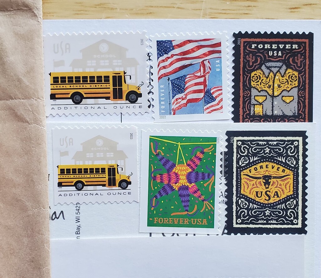 US stamp sizes - North America - Postcrossing Community